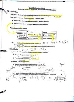 STA 2023 Elementary Statistics STA 2023 Studocu