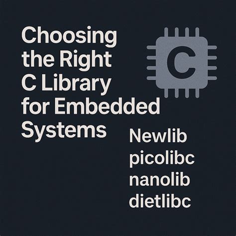 Choosing The Right C Library For Embedded Systems Newlib Picolibc