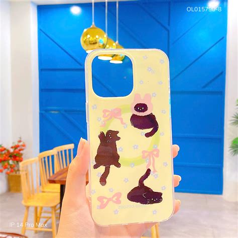 Ốp Ip 14 Pro Max Lưng Cứng Magsafe In Hình