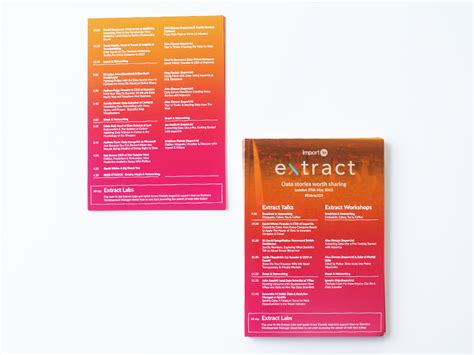 Extract Conference Schedule By Import Io On Dribbble