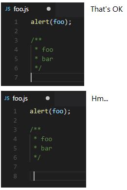 Character Autoindent After Block Comments Issue Microsoft Vscode Github