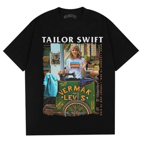 เสื้อยืด เสื้อยืด พิมพ์ลาย Lor Swift Vermak Levis Series พาโรดี้ เสื้อยืด พิมพ์ลาย Taylor