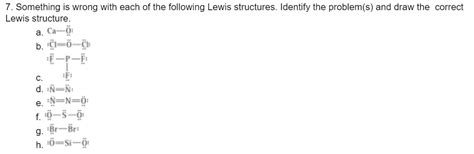 Solved 7 Something Is Wrong With Each Of The Following