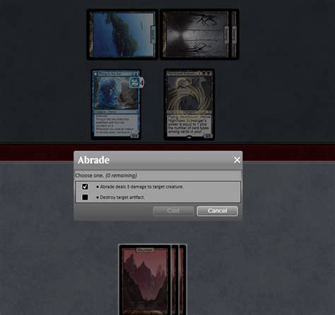 Why I Couldnt Cast Abrade Rmtgo