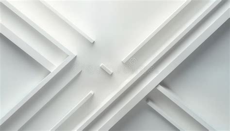 Abstract Minimalist Design White Lines Intersect Creating Geometric