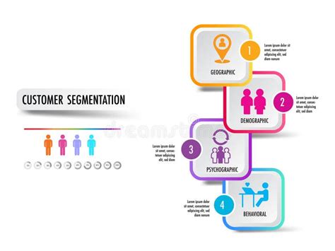 Market Segmentation For Business Infographic Template Stock Vector