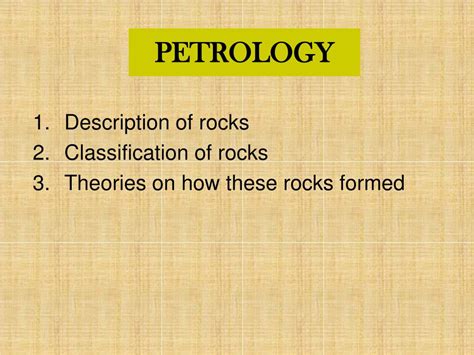 Ppt Petrology Powerpoint Presentation Free Download Id1368549