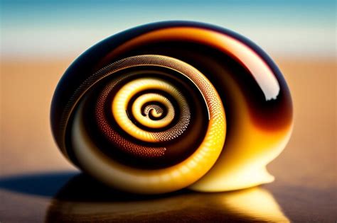 Premium Ai Image Snails Spiral Shell