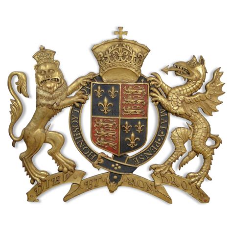Lion And Dragon Coat Of Arms