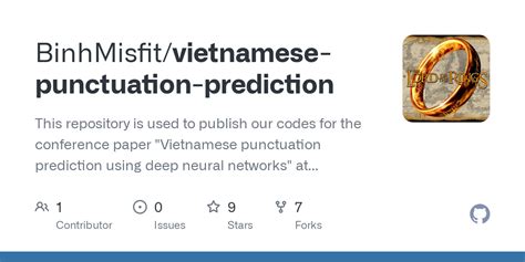 Github Binhmisfitvietnamese Punctuation Prediction This Repository Is Used To Publish Our