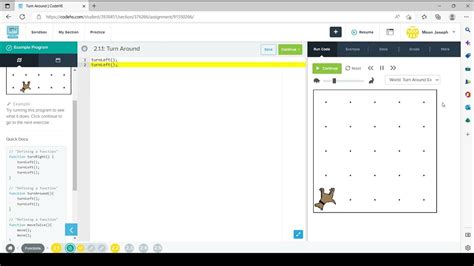 12 Codehs 211 Turn Around Youtube