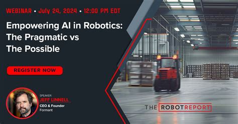 Join Our Webinar On Ais Impact On Robotics Formant Posted On The