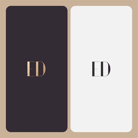 Premium Vector Ed Logo Design Template