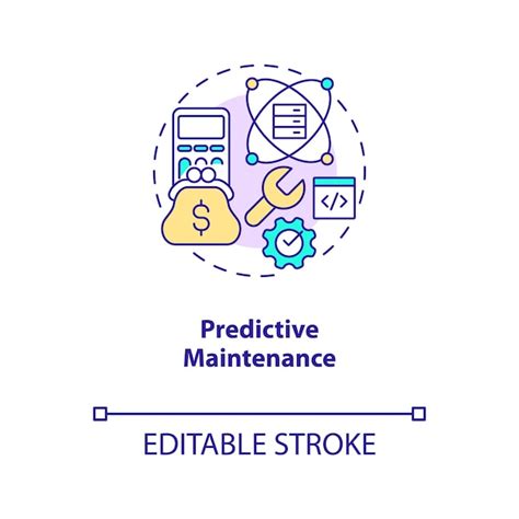 Premium Vector Predictive Maintenance Concept Icon