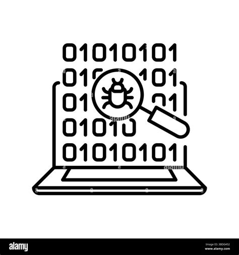 Bug Detection Black Line Icon For Digital And Print Projects Minimal Clean Icons For Apps And
