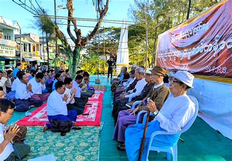 သာပေါင်းမြို့နယ်တွင် ၁၃၈၇ ခုနှစ်၊ မြန်မာနှစ်ဆန်း ၁ ရက်နေ့ သက်ကြီးဘိုးဘွားများအား လှူဒါန်းပူဇော