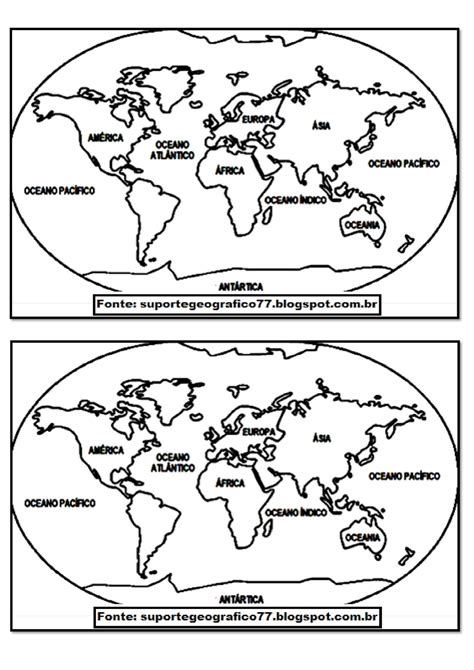 Desenho Do Mapa Mundi Para Colorir Retoedu