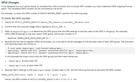 Gpio Changes Jetson TX2 NVIDIA Developer Forums