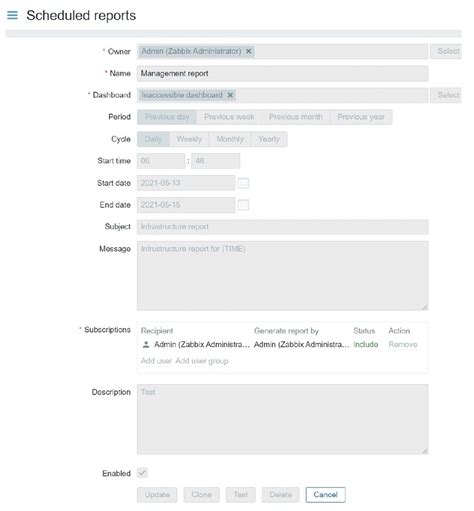 Scheduled Report Generation In Zabbix 54 Zabbix Blog