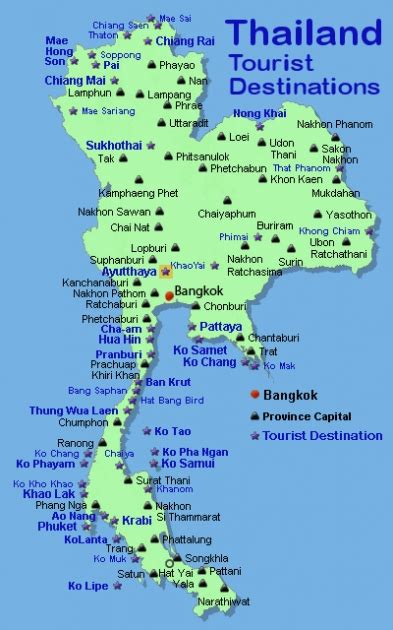 Tourist Map Of Thailand 60 Photos