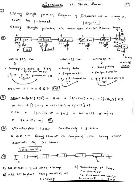 Workbook Linkedliststackqueuehashing Pdf