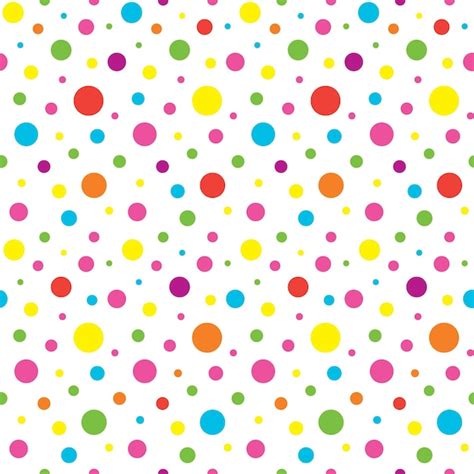 Premium Vector Seamless Polka Dots On White Background