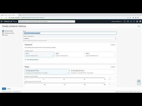 Container Instances Oracle