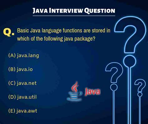 Basic Java Language Functions Are Stored In Which Of The Following Java