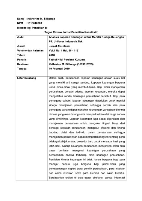 20 Contoh Jurnal Umum Skripsi Ilmiah Penelitian Internasional