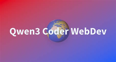 App Py Qwen Qwen3 Coder WebDev At Main