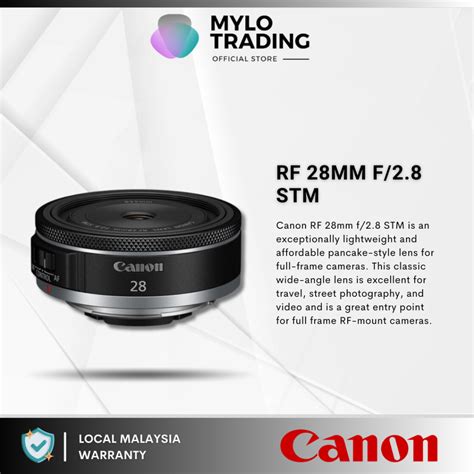 Canon Rf 28mm F28 Stm Lens Canon Rf Shopee Malaysia