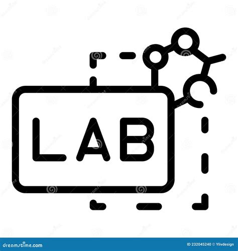 Lab Test Icon Outline Vector Medical Research Stock Vector Illustration Of Microscope