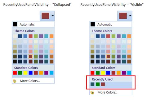 Working With ColorPickerPalette In WPF Syncfusion