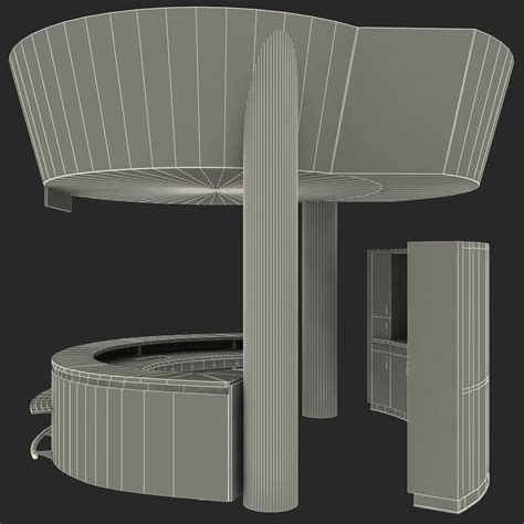 리셉션 데스크 3d 모델 79 3ds Lwo Max Obj Ma C4d Free3d