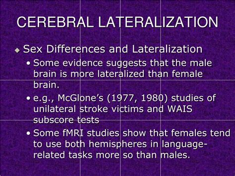 Ppt Brain Lateralization Language And Cognition Powerpoint