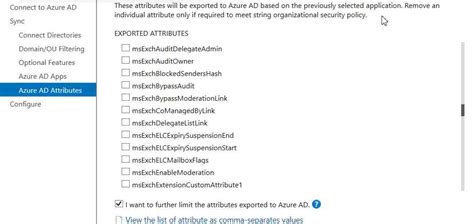 Selective Attribute Sync In Azure Ad Connect Discuss