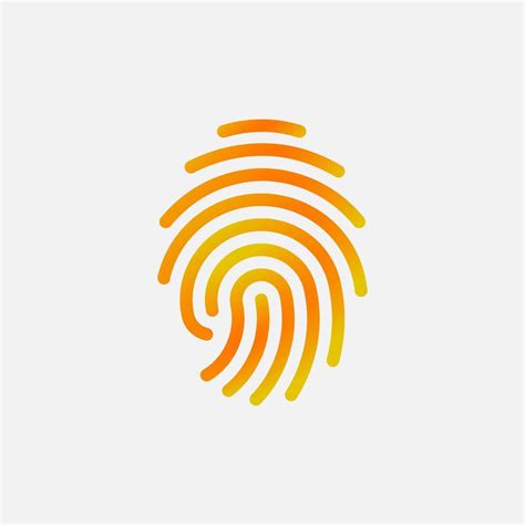 Fingerprint Scanning Identification System Icon Vector 12528184 Vector Art At Vecteezy