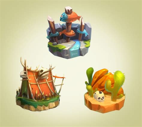 Side Scrolling Map Icon WonHaeJu Game Concept Art Isometric Design D Game Art