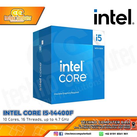 Processor Intel Core I5 14400f 10 Cores 16 Threads Up To 4 70ghz Socket Lga1700