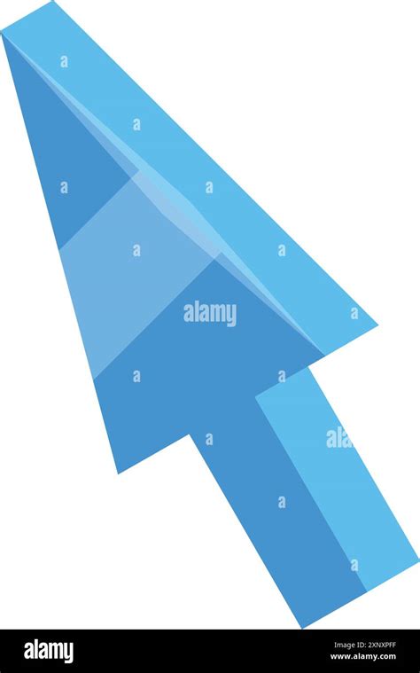Blue Cursor Is Pointing Up And To The Right Showing A Mouse Clicking