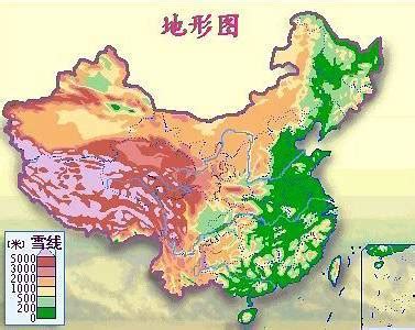 中国地形图高清版