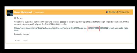 DS160PR810 Missing Documentation Interface Forum Interface TI E2E Support Forums