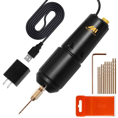Electric Resin Drill Set Midvalley Pin Vise Electrical Mini Drill Kit