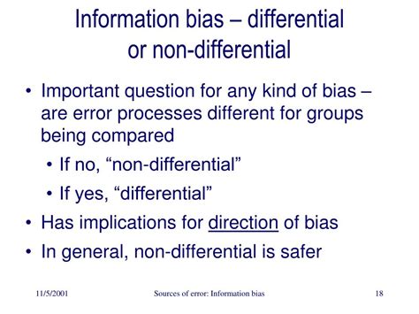PPT Sources Of Error Information Bias PowerPoint Presentation Free Download ID
