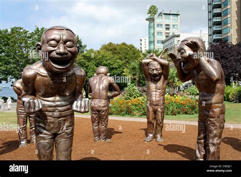 Bronze A Maze Ing Laughter Sculptures By Yue Minjun Vancouver British