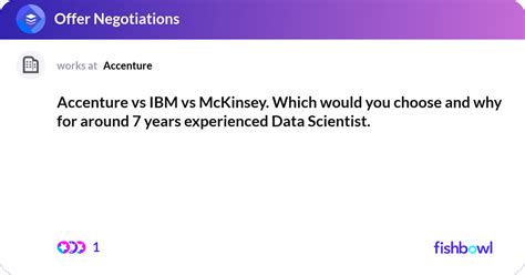 Accenture Vs IBM Vs McKinsey Which Would You Choo Fishbowl
