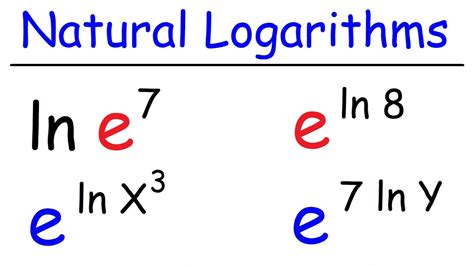 Natural Logarithm What It Is Applications And Examples
