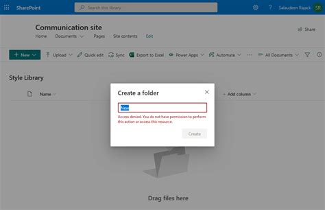 Sharepoint Online Access Denied You Do Not Have Permission To Perform This Action Or Access