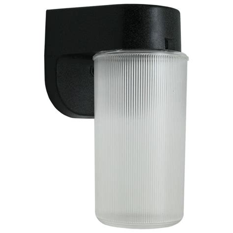 Incon Lighting 13w Led Black Porch Light Cylinder Lens 3000k