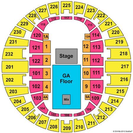 Scope Arena Tickets In Norfolk Virginia Scope Arena Seating Charts
